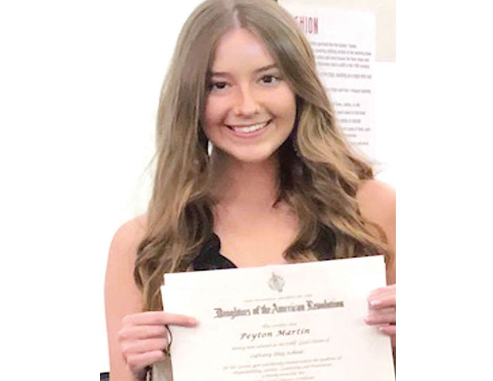 Martin receives DAR Good Citizen award | clemmonscourier