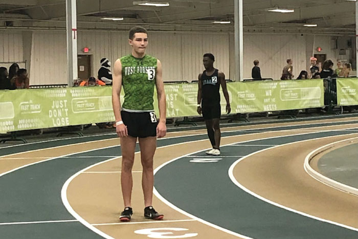 Tyson Adams, who grew up playing baseball, picked up indoor track this ...