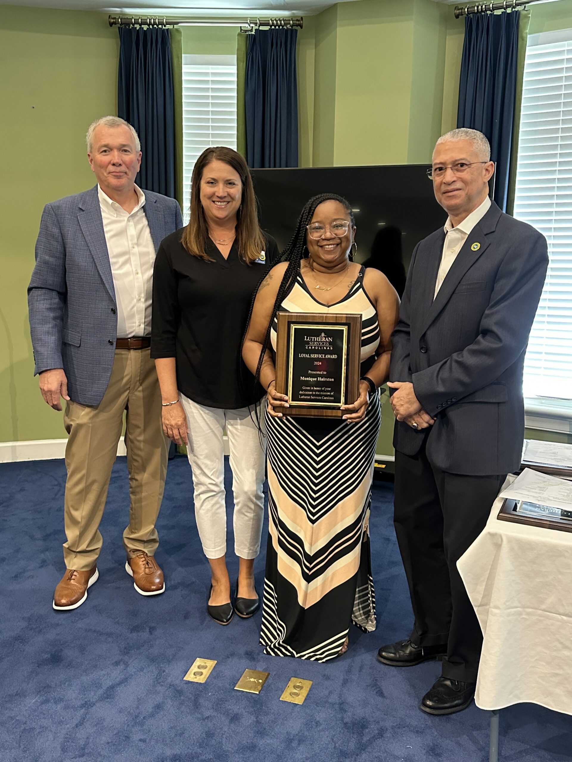 Monique Hairston of Trinity Elms receives Lutheran Services Carolinas ...