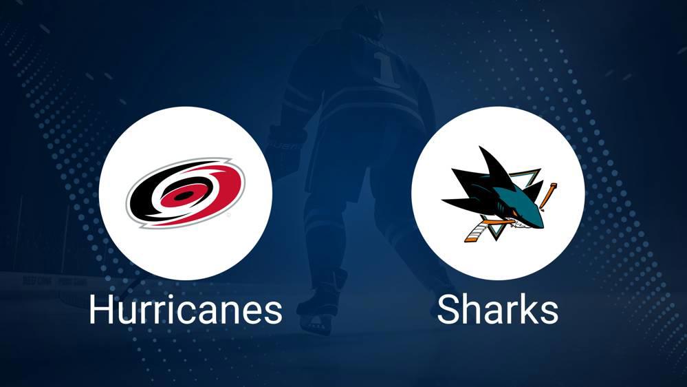Where to Watch Carolina Hurricanes vs. San Jose Sharks on TV or ...